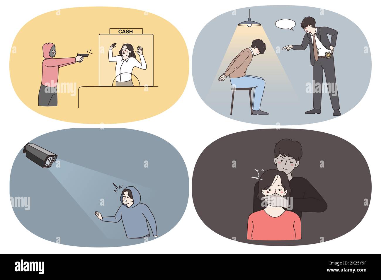 Bank robbers cartoon -Fotos und -Bildmaterial in hoher Auflösung – Alamy