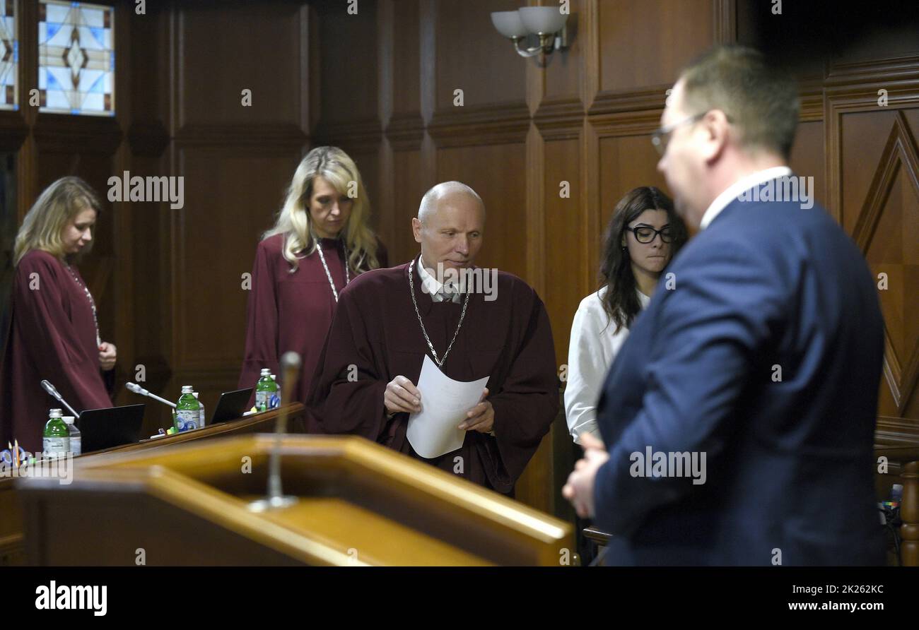 Nicht exklusiv: KIEW, UKRAINE - 21. SEPTEMBER 2022 - Richter des ...