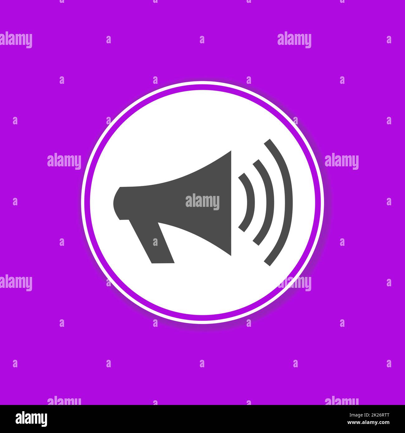 Piktogramm megafon blau -Fotos und -Bildmaterial in hoher Auflösung – Alamy