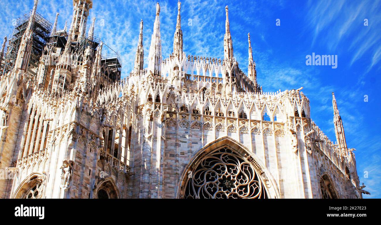 Mailänder Dom, Duomo di Milano, eine der größten Kirchen der Welt ...