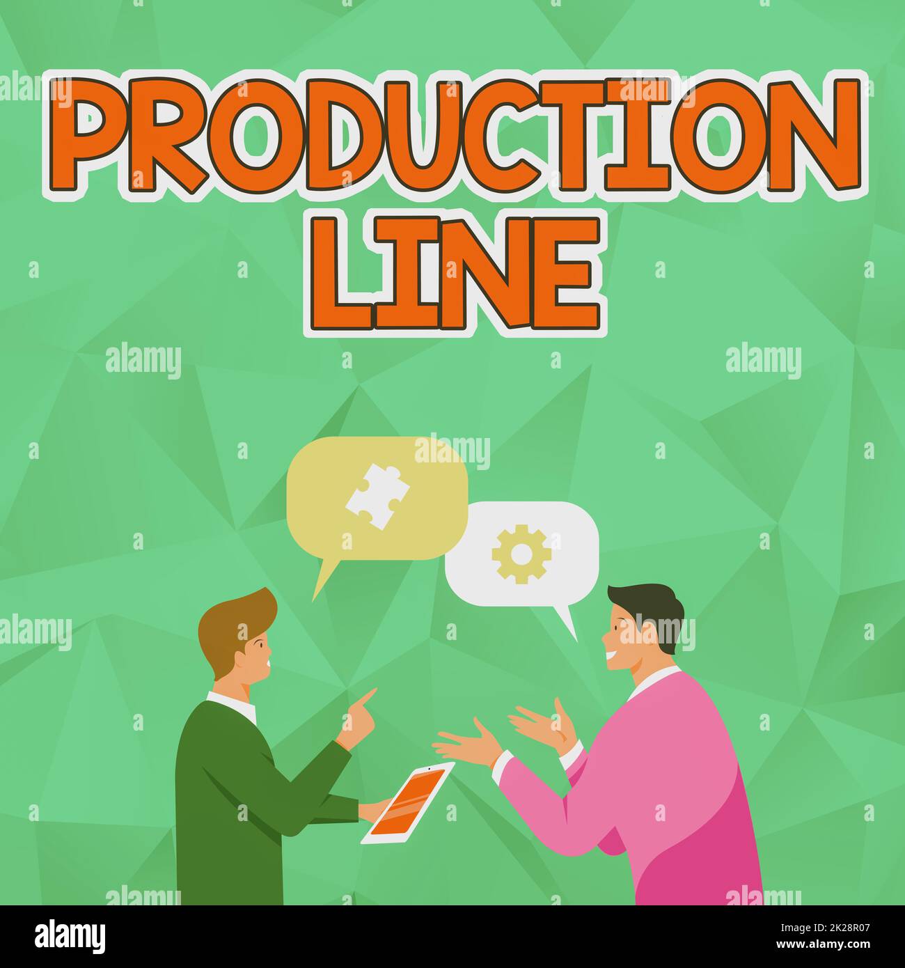 Textbeschriftung zur Darstellung der Produktionslinie. Konzeptionelle ... Textbeschriftung zur Darstellung der Produktionslinie. Konzeptionelle ...