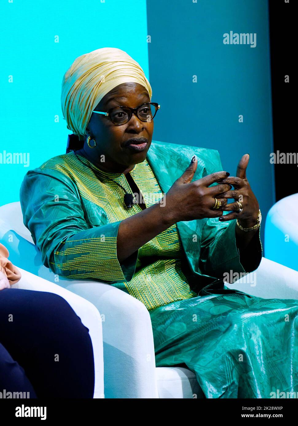09/19/2022 New York, New York Ihre Exz. Madame Bineta Diop spricht auf ...