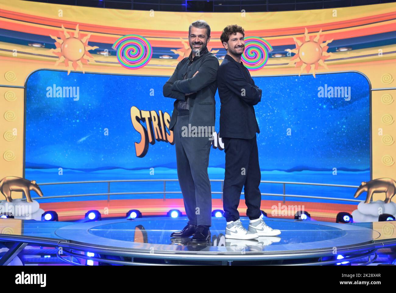 Mailand, Italien Striscia la Notizia 2022-2023 Präsentation der neuen Ausgabe Fotocall mit der ...