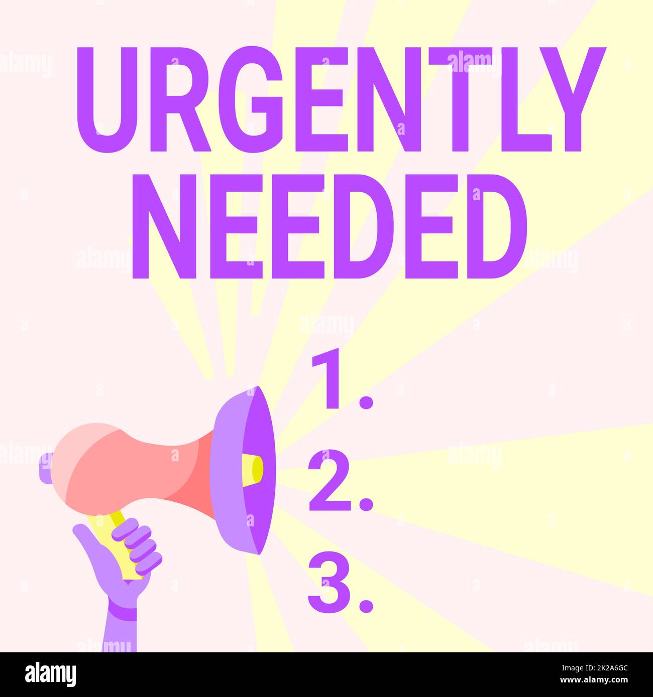 Handgeschriebenes Schild dringend erforderlich. Geschäftsübersicht ...