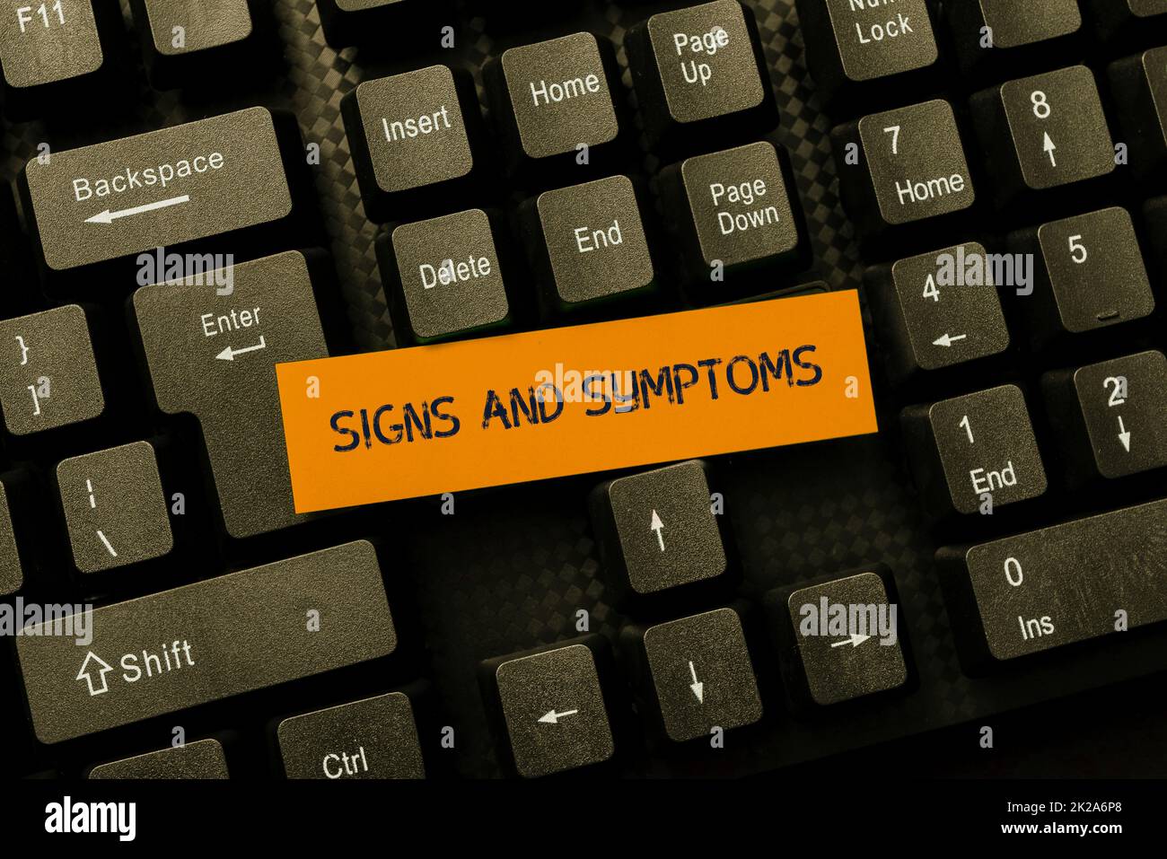 Konzeptuelle Anzeichen und Symptome. Geschäftsidee jeder subjektive ...