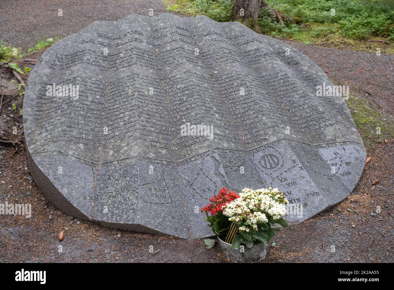Ekne, Norwegen - 05. Juli 2022: Falstad war ein deutsches Internier ...