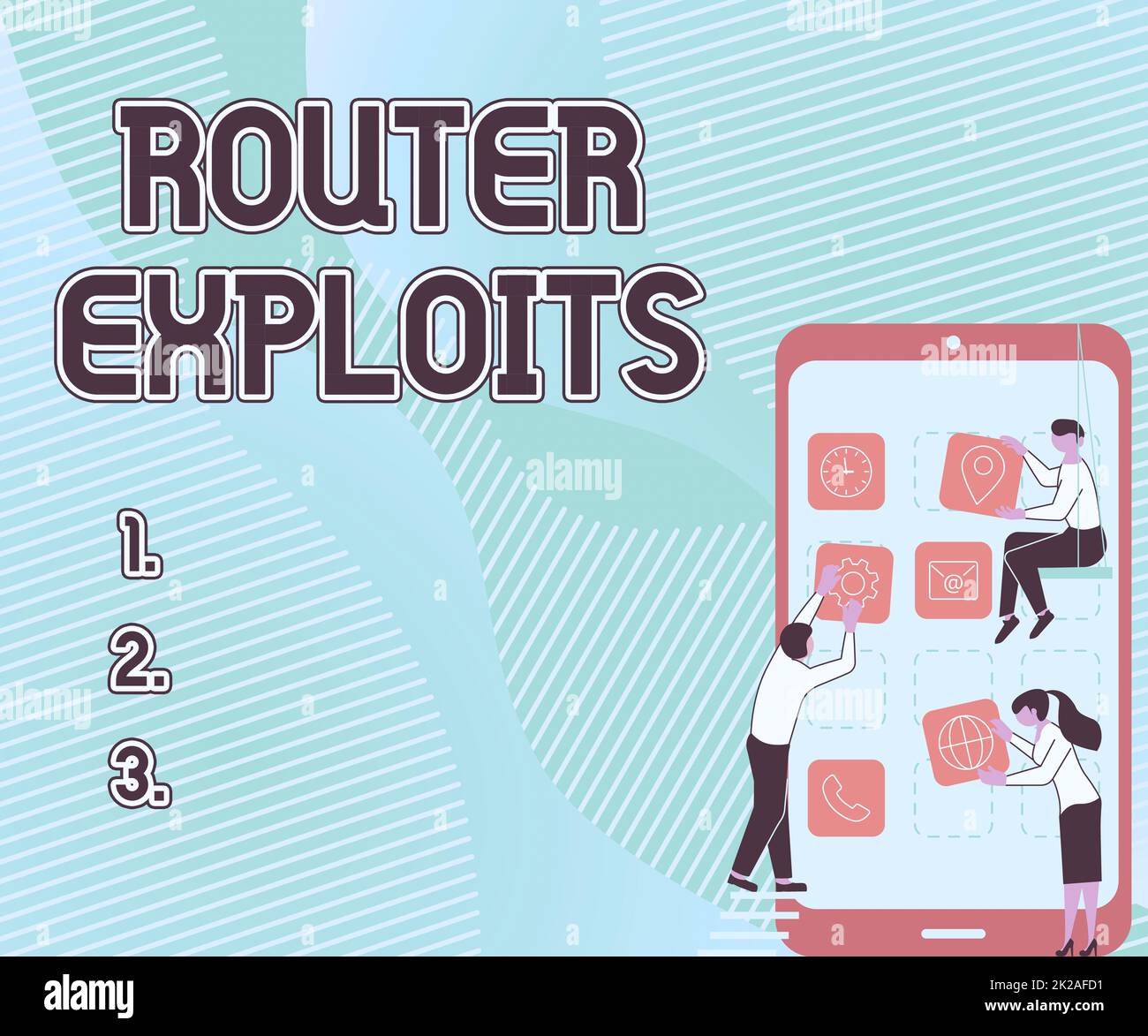 Inspiration bei der Darstellung von Sign Router Exploits. Concept Means nutzt einen ...