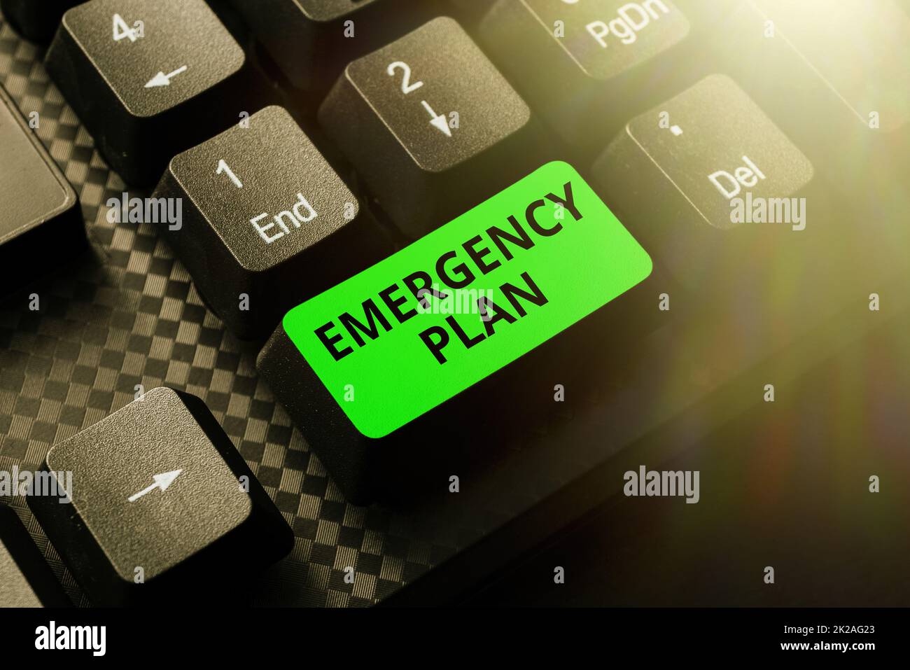 Konzeptionelle Beschriftung Notfallplan. Word für Anweisungen, die ...