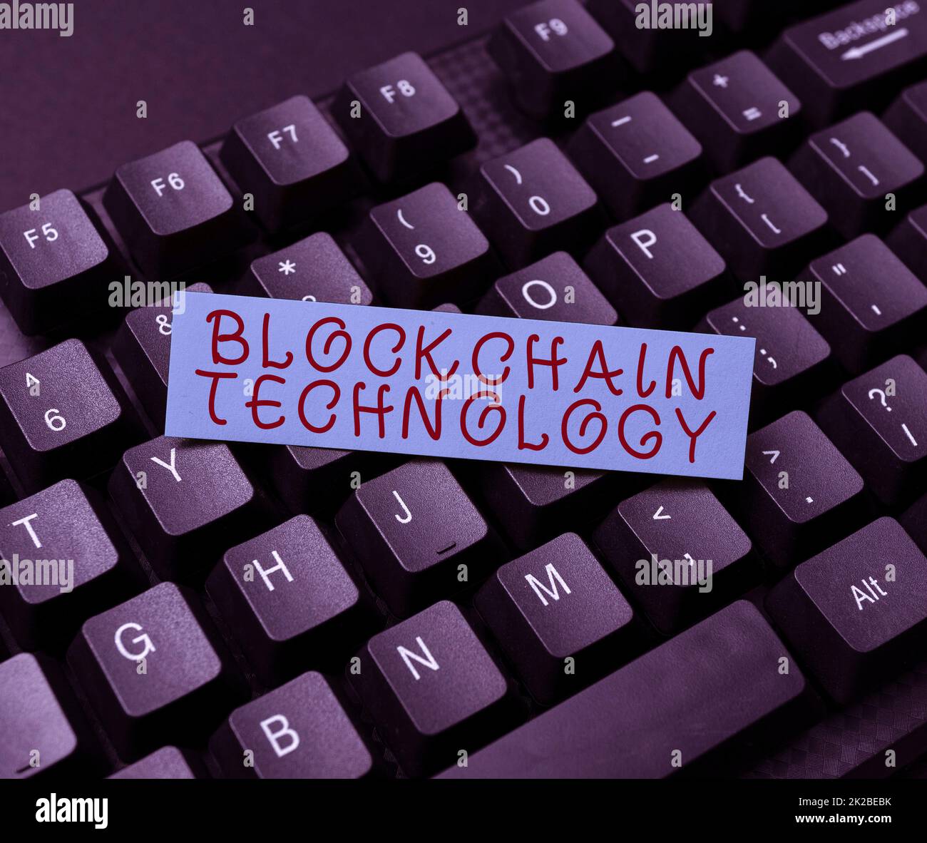 Konzeptionelle Beschriftung Blockchain-Technologie. Geschäftsübersicht ...