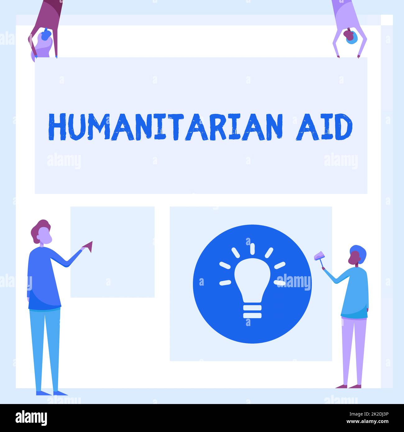 Inspiration mit Zeichen für humanitäre Hilfe. Geschäftsidee Soforthilfe ...