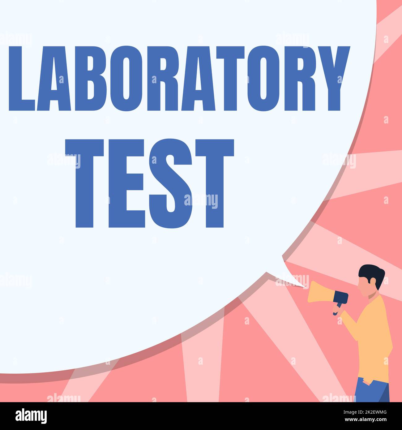 Handgeschriebenes Schild Labortest. Geschäftsideenbestimmung einer ...