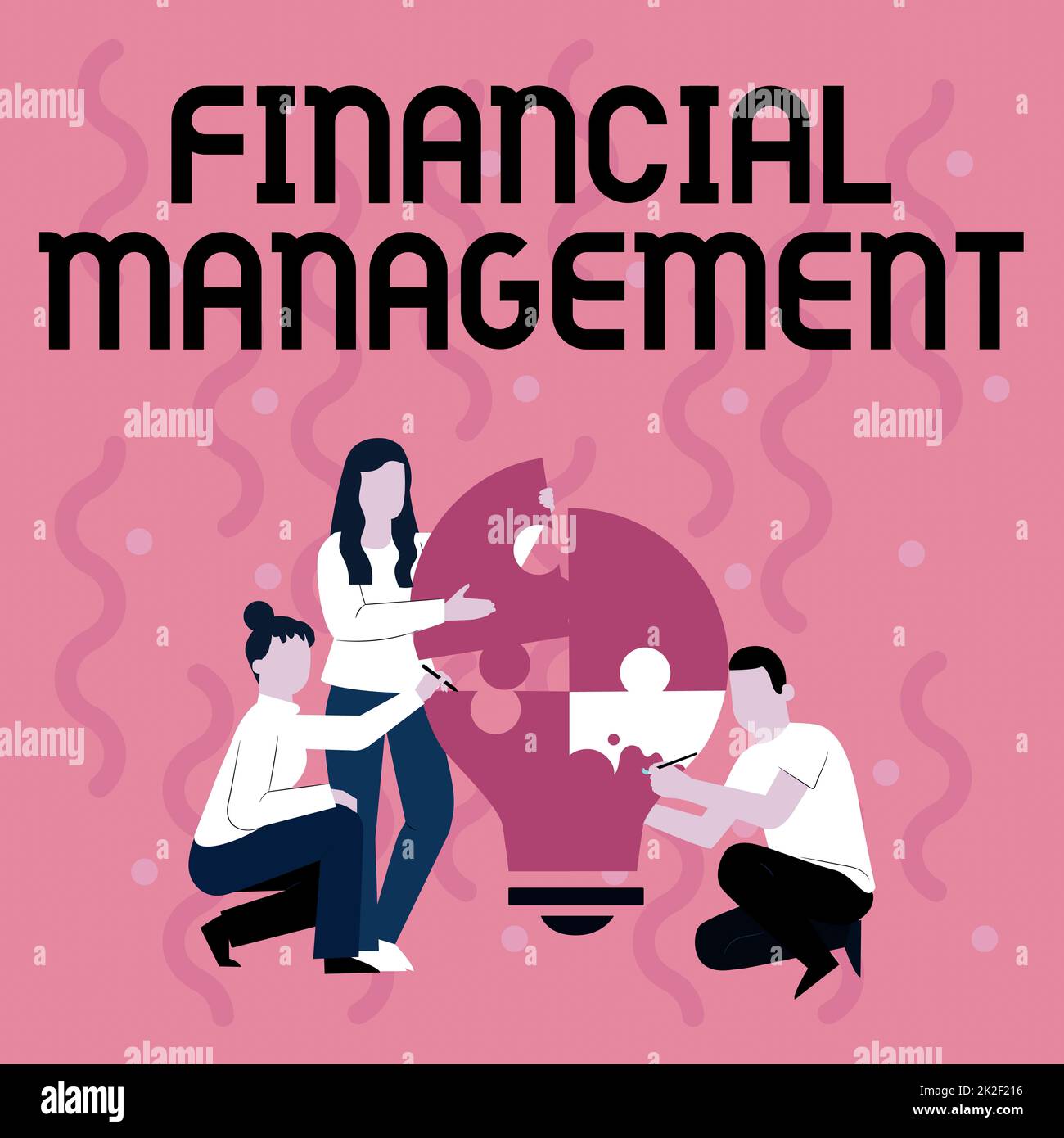 Textzeichen, das Financial Management anzeigt. Geschäftsidee effiziente ...