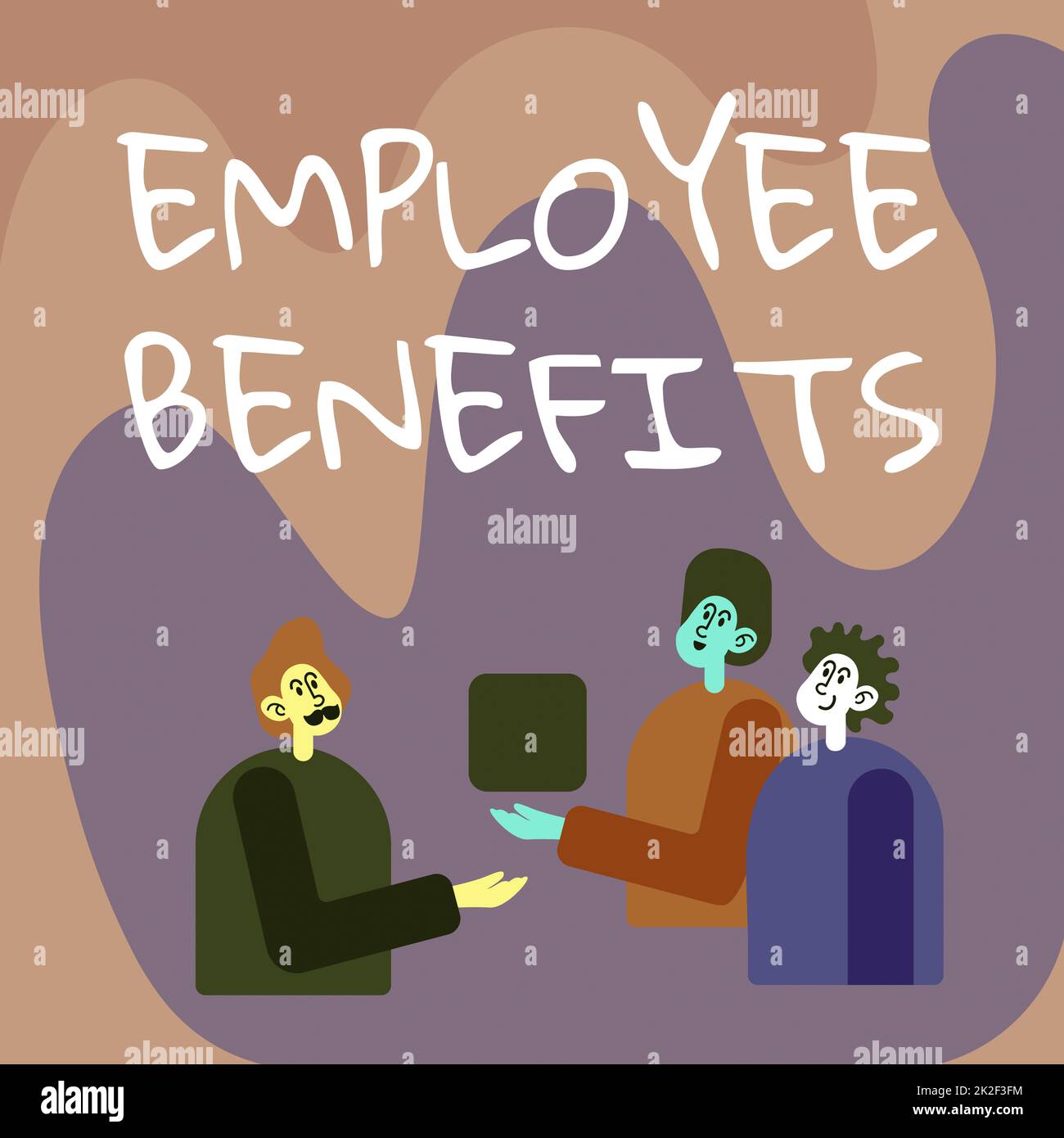 Textschild mit Mitarbeiterleistungen. Business Showcase indirekte und ...