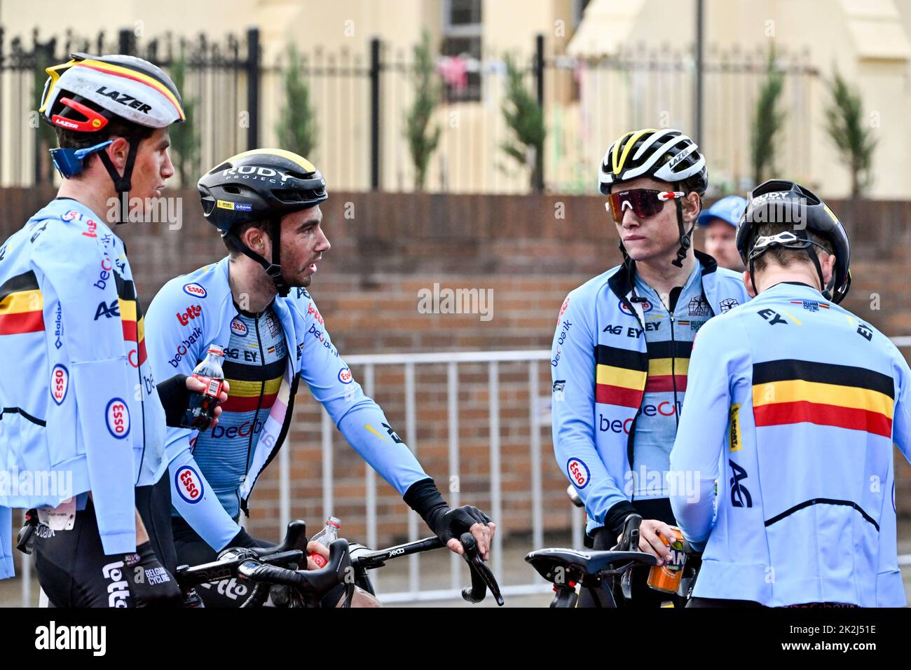 Der Belgier Alec Segaert, der Belgier Vito Braet, der Belgier Lennert ...