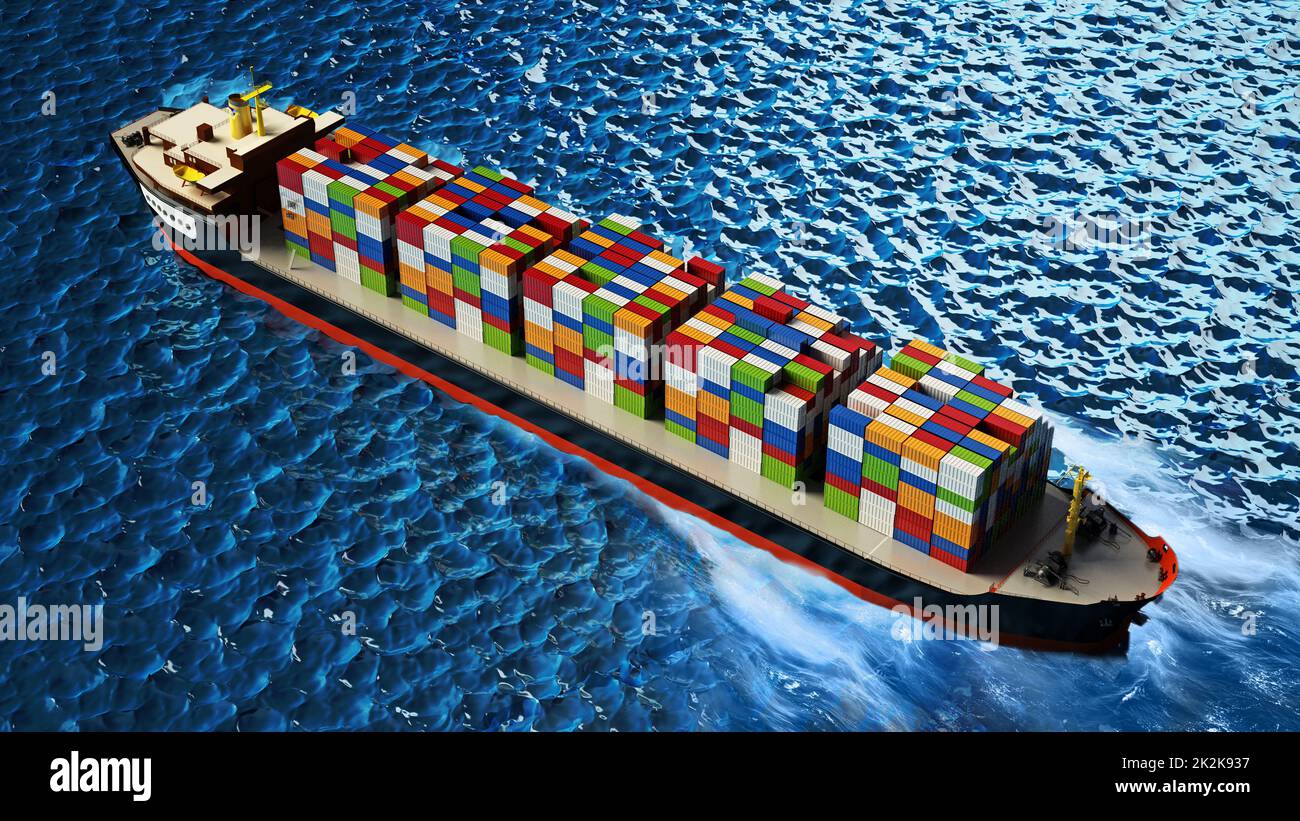 Containerschiffe laden und entladen schiffscontainer -Fotos und ...