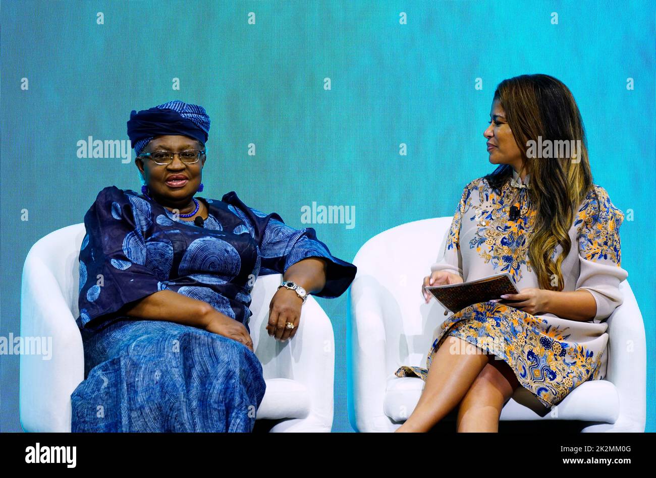 09/19/2022 New York, New York Dr. Ngozi Okonjo-Iweala und Julie Gichuru ...