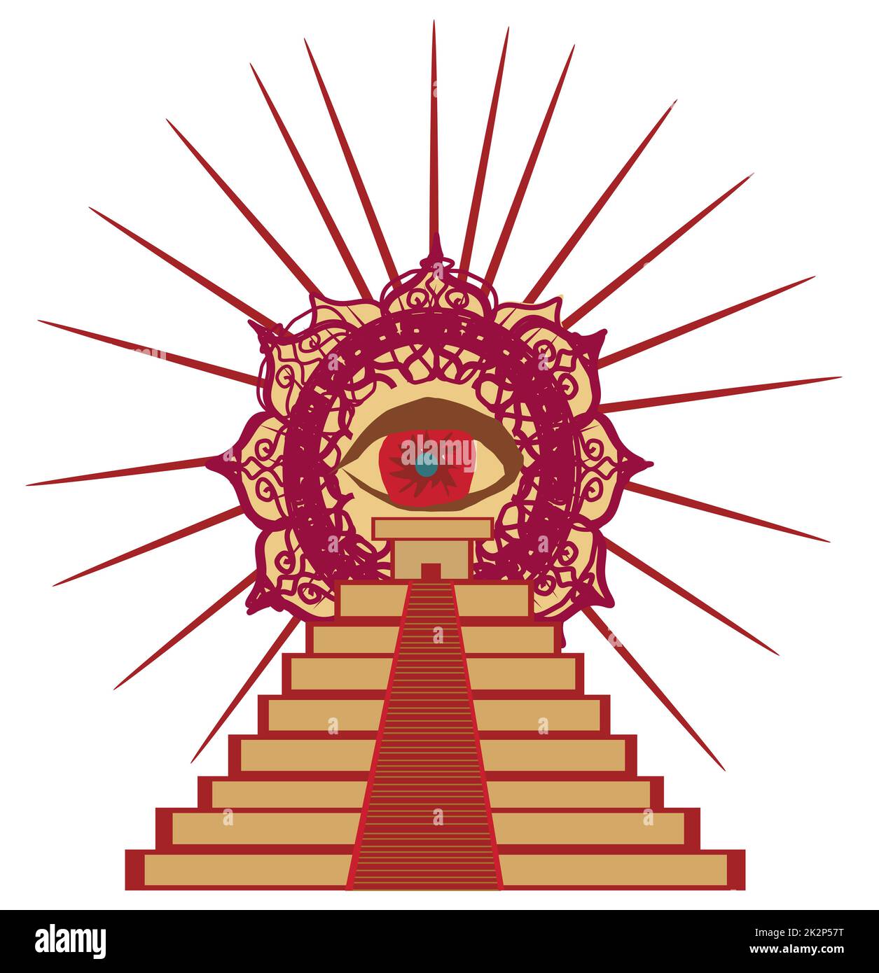 Auge und pyramide Ausgeschnittene Stockfotos und -bilder - Alamy