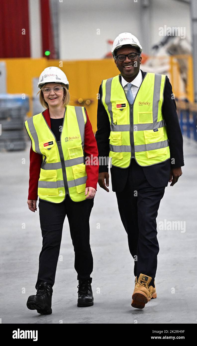 Premierminister Liz Truss und Schatzkanzler Kwasi Kwarteng bei einem ...