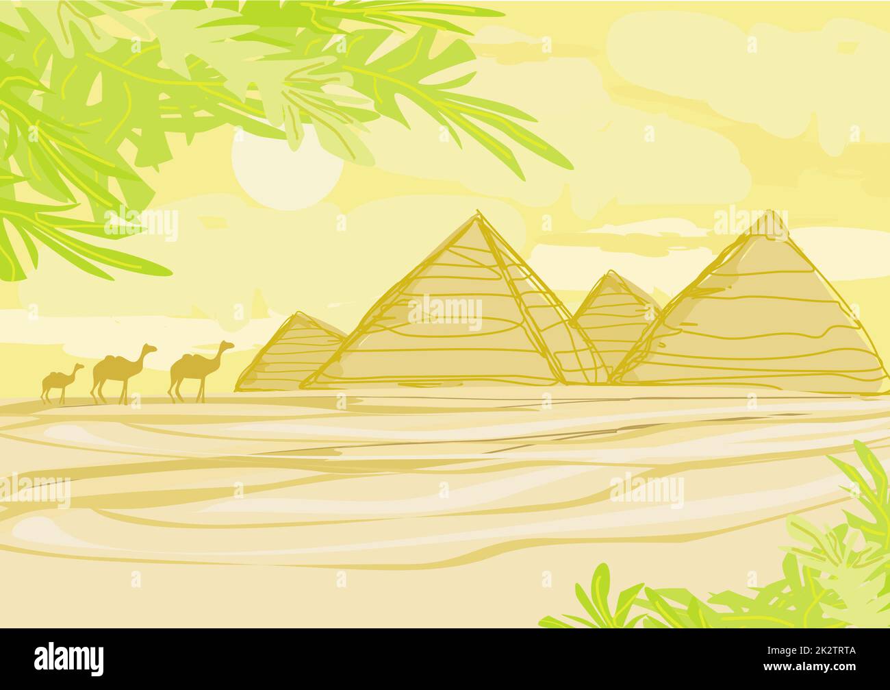 Camel silhouette pyramids -Fotos und -Bildmaterial in hoher Auflösung ...