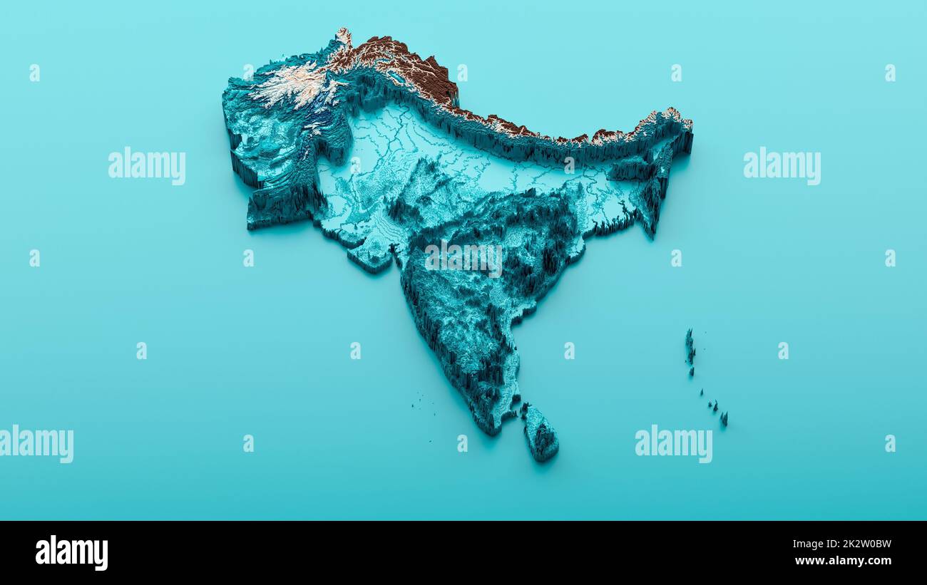 Map of india and pakistan -Fotos und -Bildmaterial in hoher Auflösung ...
