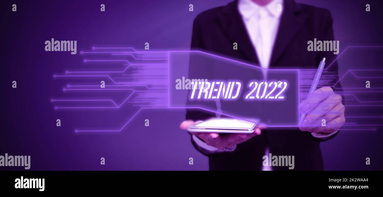 Textbeschriftung mit Trend 2022. Internet Concept Things, das im ... Textbeschriftung mit Trend 2022. Internet Concept Things, das im ...