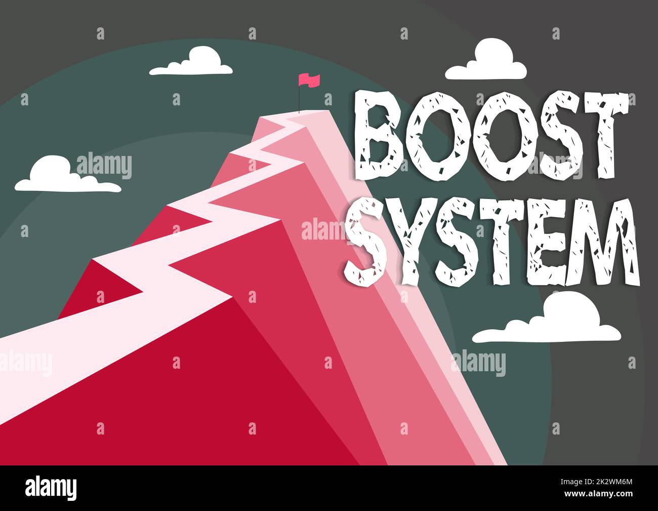 Inspiration mit dem Schild „Boost System“. Word for Rejuvenate Upgrade ...