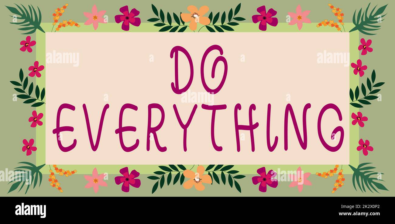 Hand schreiben Zeichen tun alles, Wort auf Jack of All Trades ...