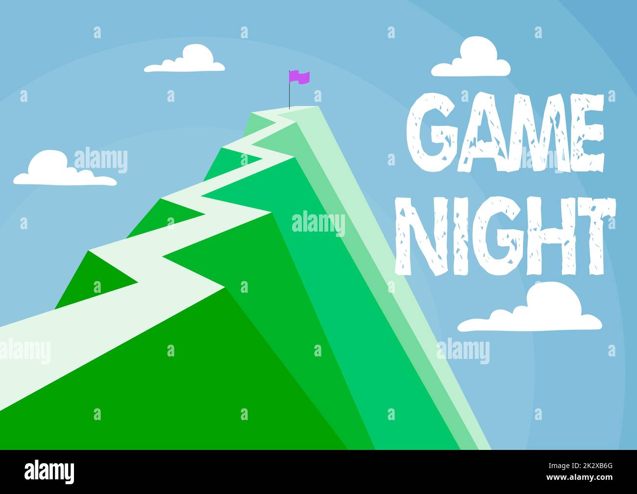 Textzeichen mit Game Night. Veranstaltung zur Unternehmensübersicht ...