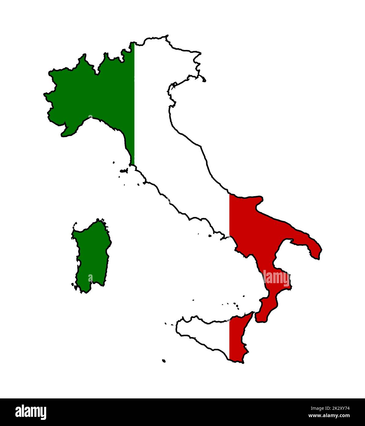 Italien karte umriss vektor -Fotos und -Bildmaterial in hoher Auflösung ...