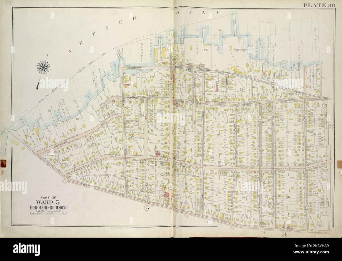 Kartografisch, Karten. 1917. Lionel Pincus und Prinzessin Firyal Map ...
