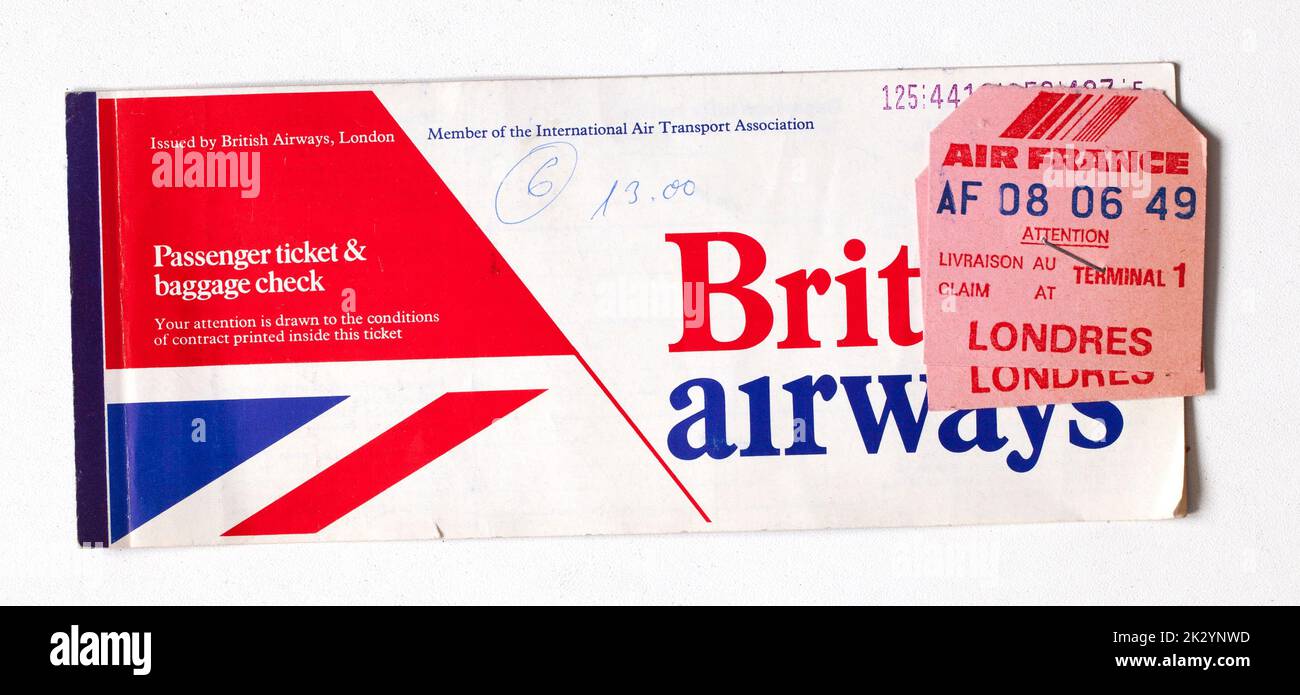 Gedrucktes flugticket -Fotos und -Bildmaterial in hoher Auflösung – Alamy