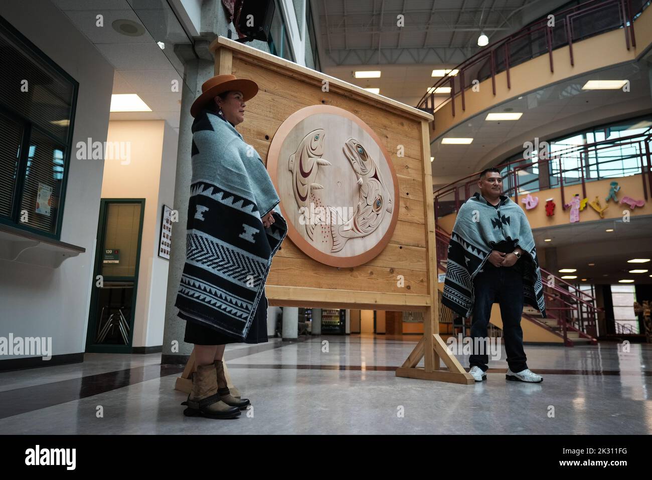 Kanada. 23. September 2022. Musqueam Coast Salish-Künstler und ...