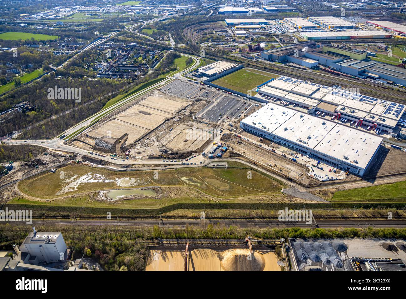 Luftaufnahme, Logistikpark Westfalenhütte, DSW21, ID-Logistik, NicLen ...