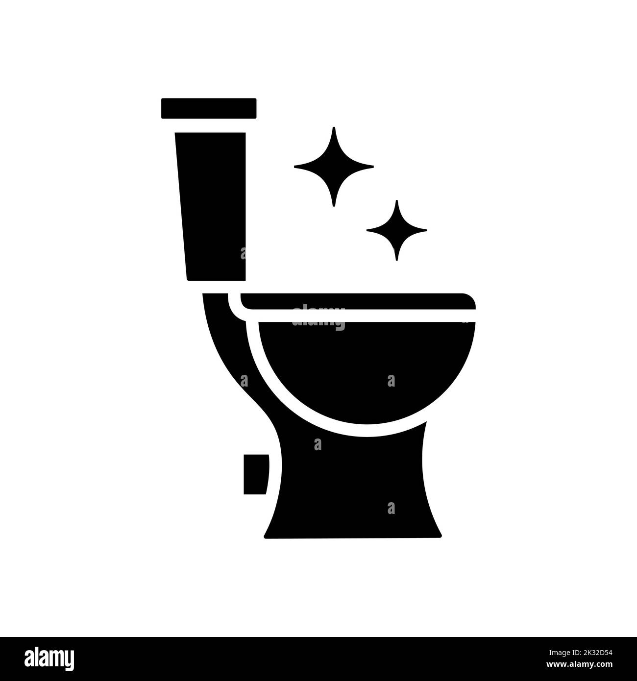 WC-Sitz Umriss Symbol wc-Logo Linie. Vektor editierbare Toilette ...