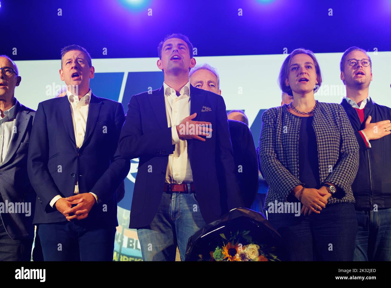 Lichtaart, Belgien. 24. September 2022. Vlaams Belangs Bruno Valkeniers ...