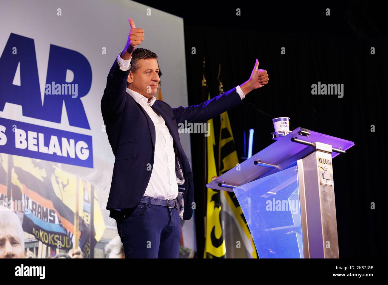 Lichtaart, Belgien. 24. September 2022. Chris Janssens von Vlaams ...