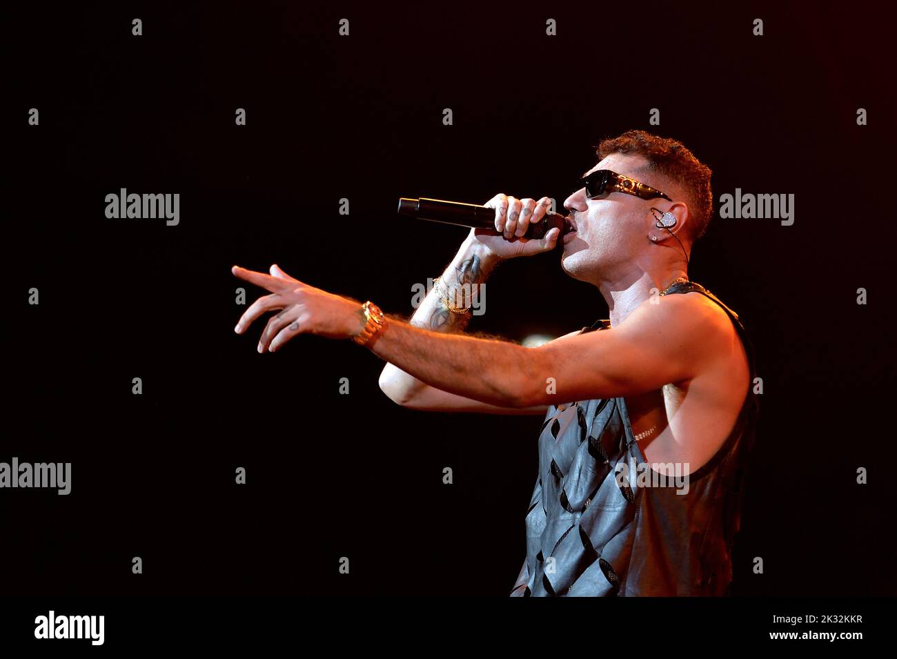 Roma, Italien. 23. September 2022. Der italienische Rapper Marracash ...