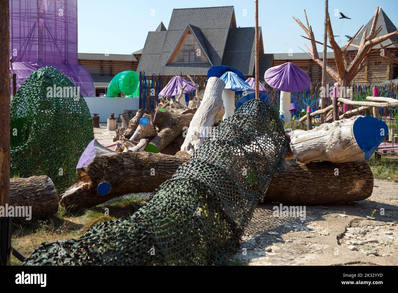 Stadt Zadonsk, Region Lipetsk, Russland - 20. August 2021: Ein ...