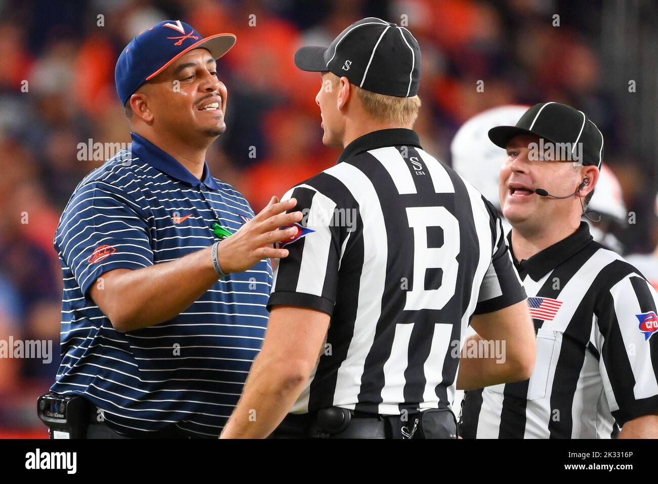 23. September 2022: Tony Elliott, Cheftrainer der Virginia Cavaliers ...