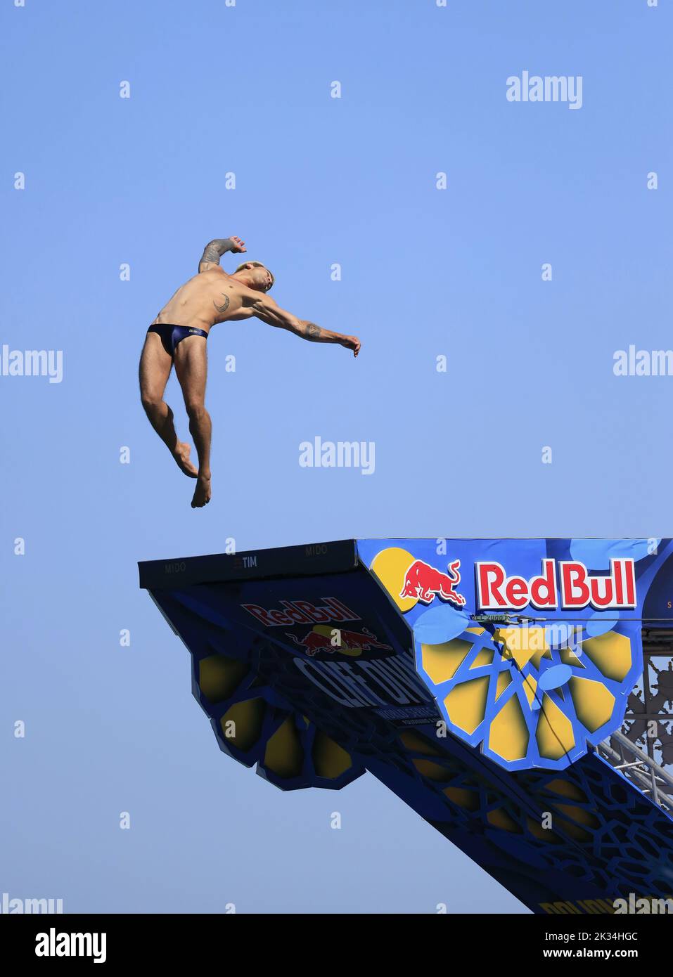 Polignano a Mare, Italien, 18. September 2022. Red Bull Cliff Diving ...