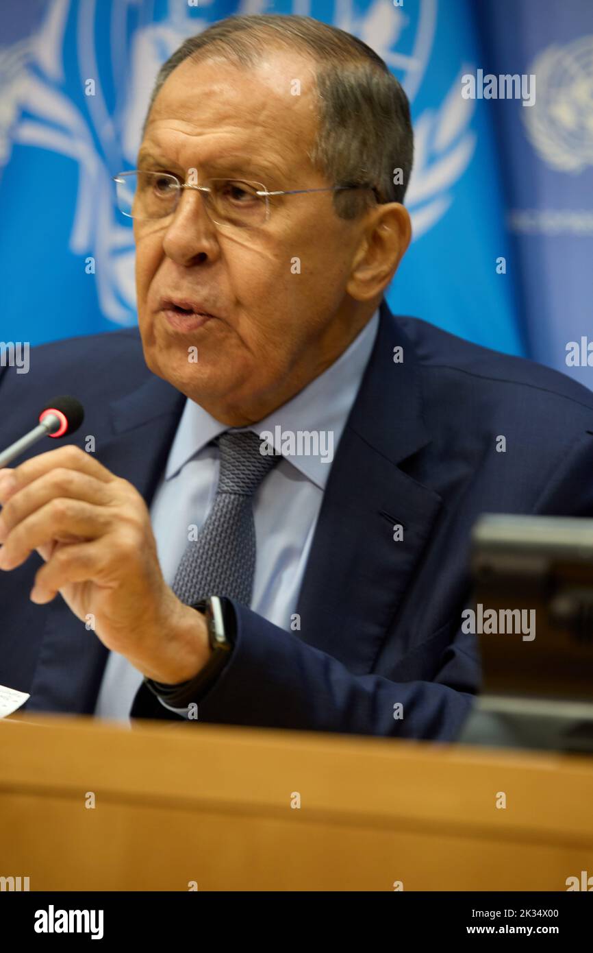 New York, New York, USA. 24. September 2022. Der Minister für ...