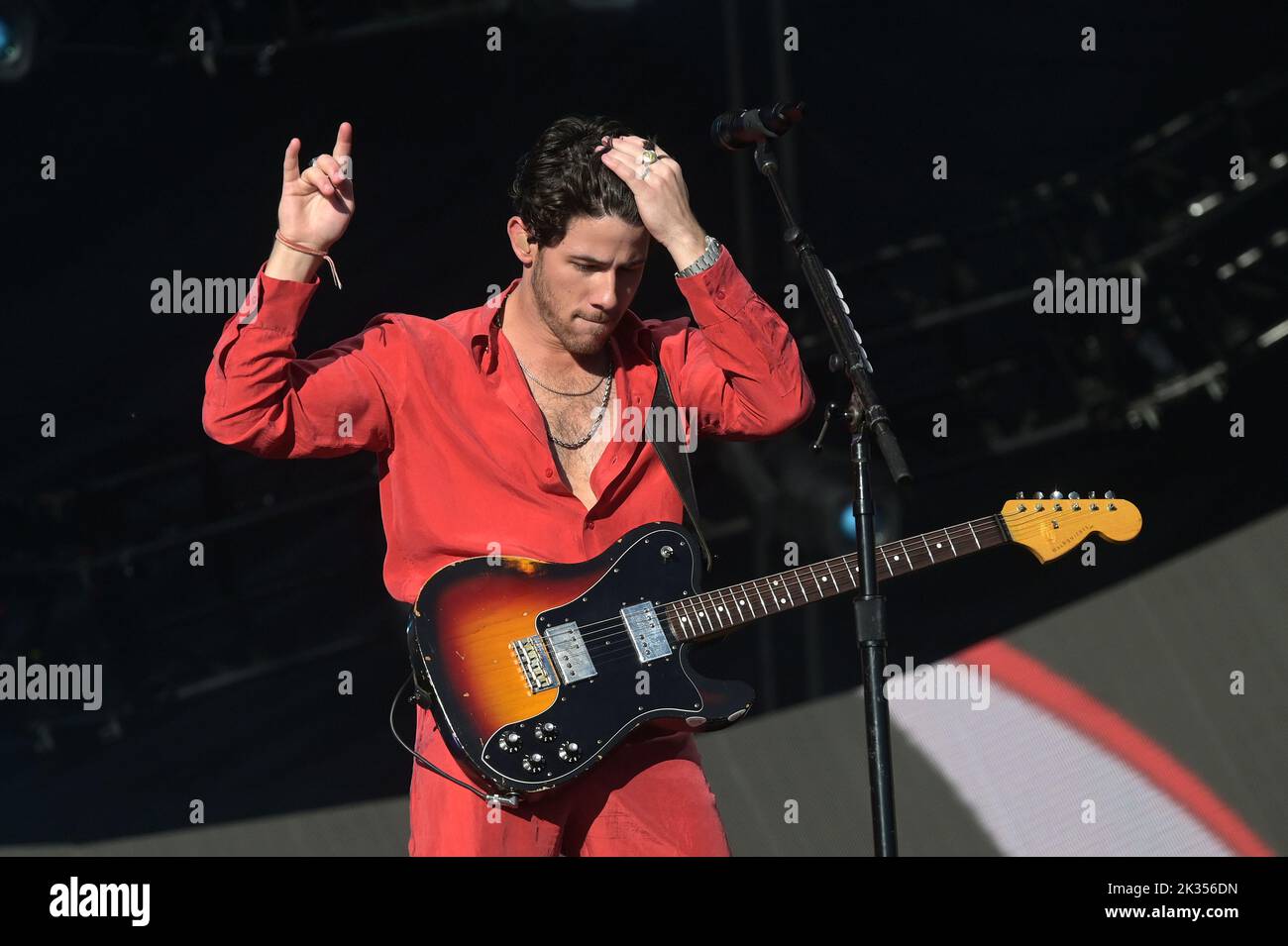 Nick Jonas und die Jonas Brothers treten am 24. September 2022 beim ...