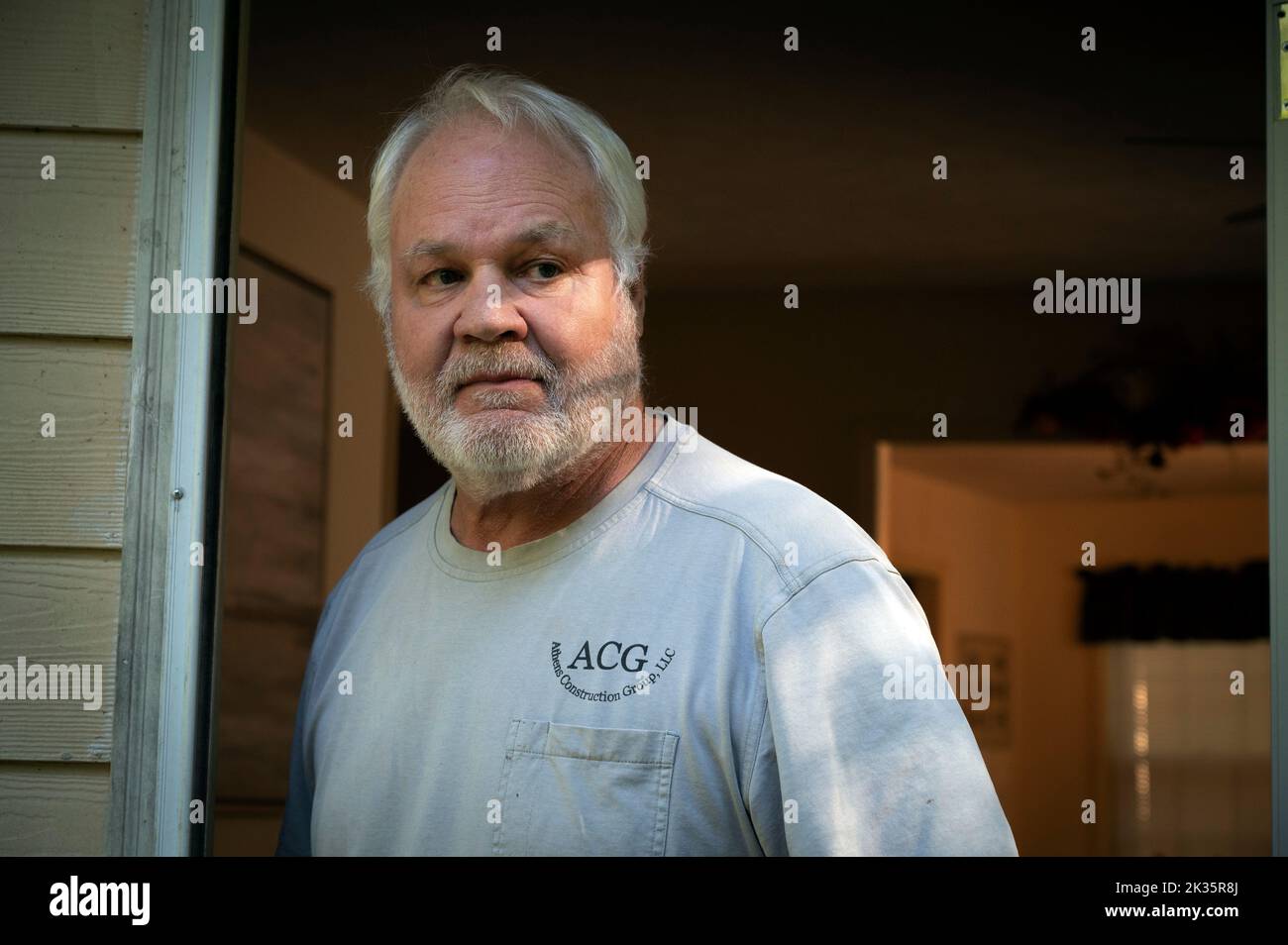 Athen, Georgia, USA. 23. September 2022. Steve Collier, der hier in ...