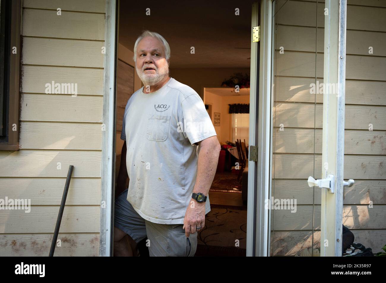 Athen, Georgia, USA. 23. September 2022. Steve Collier, der hier in ...