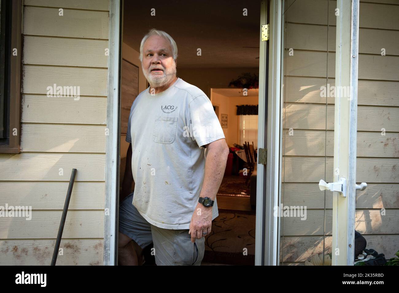 Athen, Georgia, USA. 23. September 2022. Steve Collier, der hier in ...