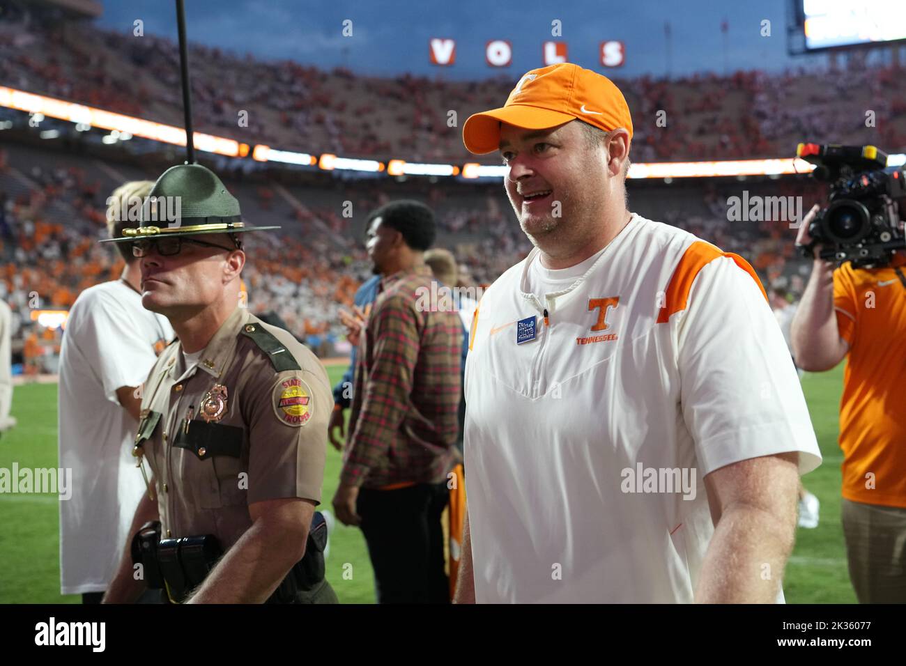 24. September 2022: Cheftrainer Josh Heupel von den Tennessee ...