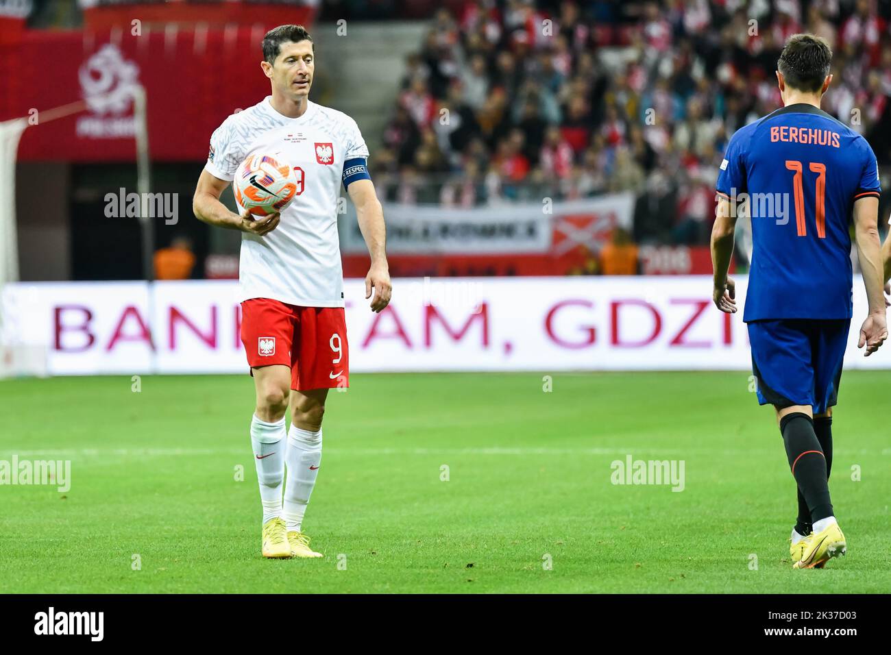 WARSZAWA, POLEN - 22. SEPTEMBER 2022: UEFA Nations League Division Ein ...