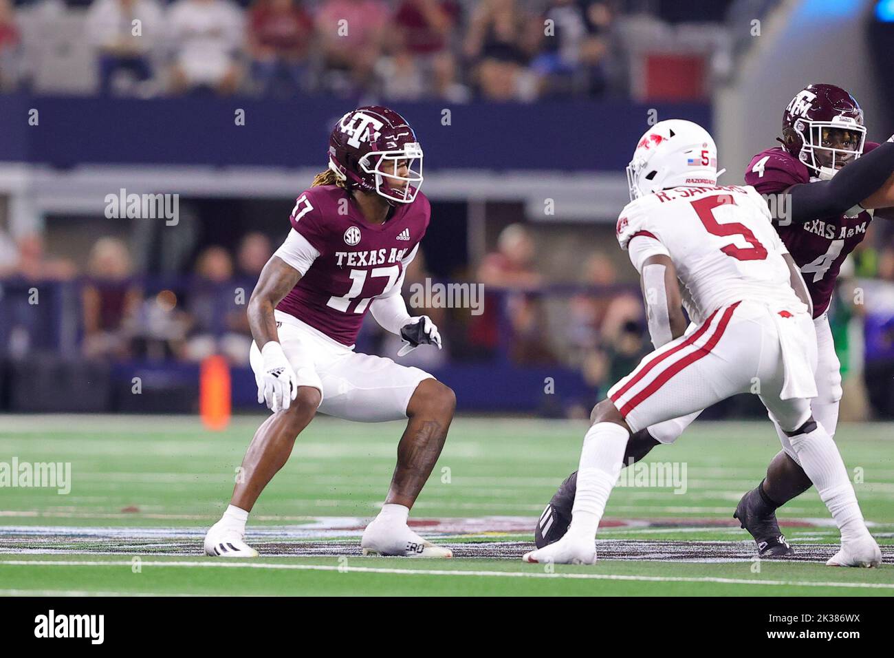 24. September 2022: Texas A&M Aggie Defensive Back Jaylon Jones (17 ...