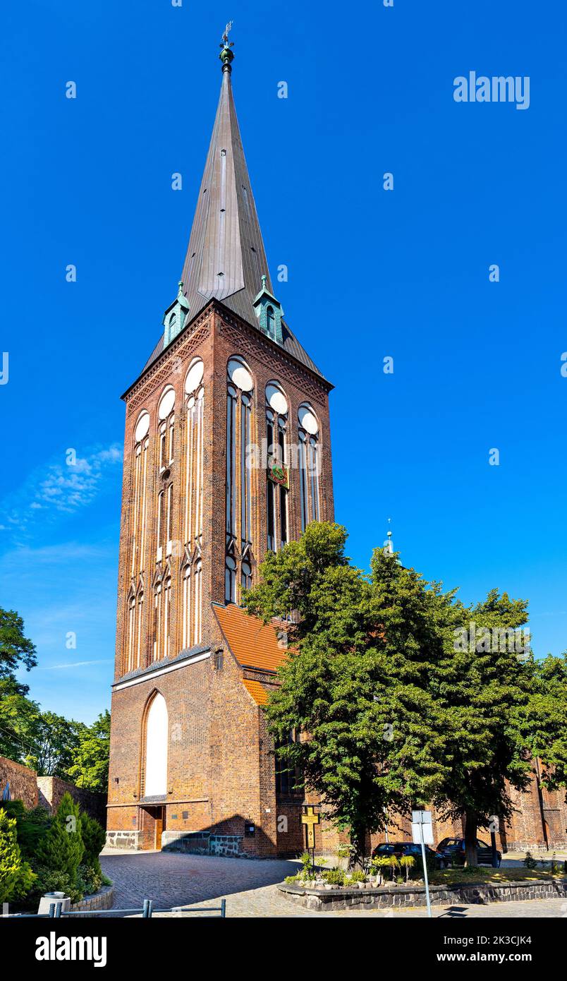 Stargard, Polen - 11. August 2022: Gotische Kirche des heiligen ...