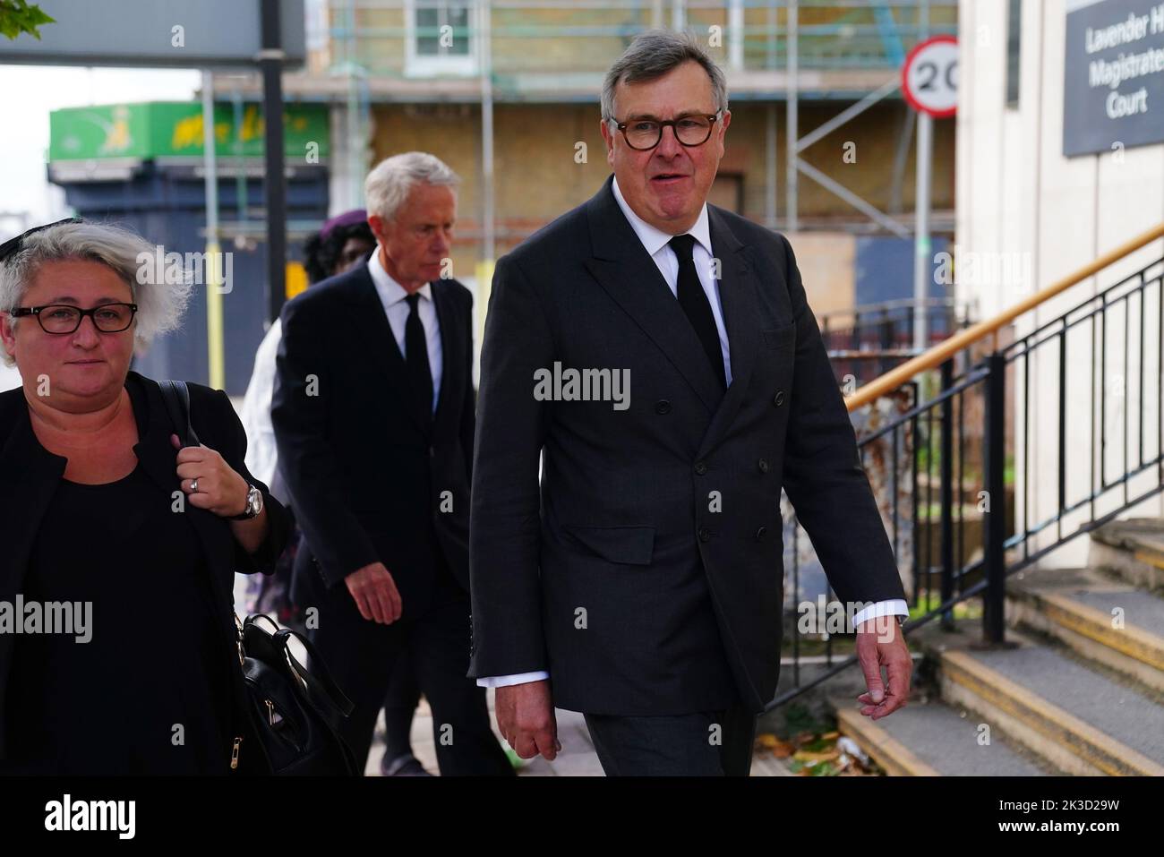 Der Earl Marshal, der Herzog von Norfolk, am Lavender Hill Magistrate ...